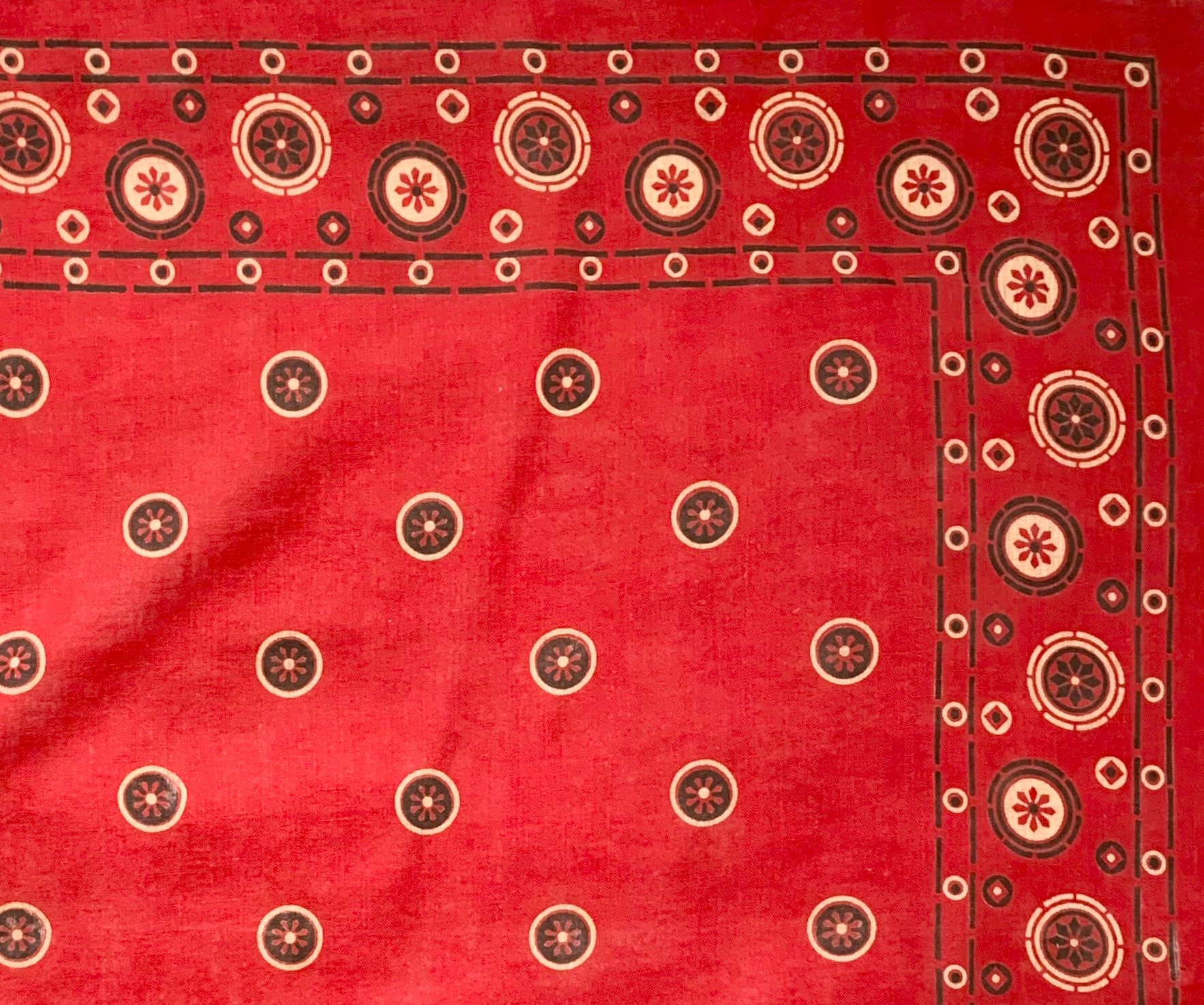 Elephant Trunk Down Bandana Vintage 40s Collectible Fast Color Red Dot ...