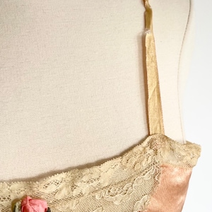 Edwardian Silk Brassiere Bra Top Handmade Antique Victorian Lingerie ...