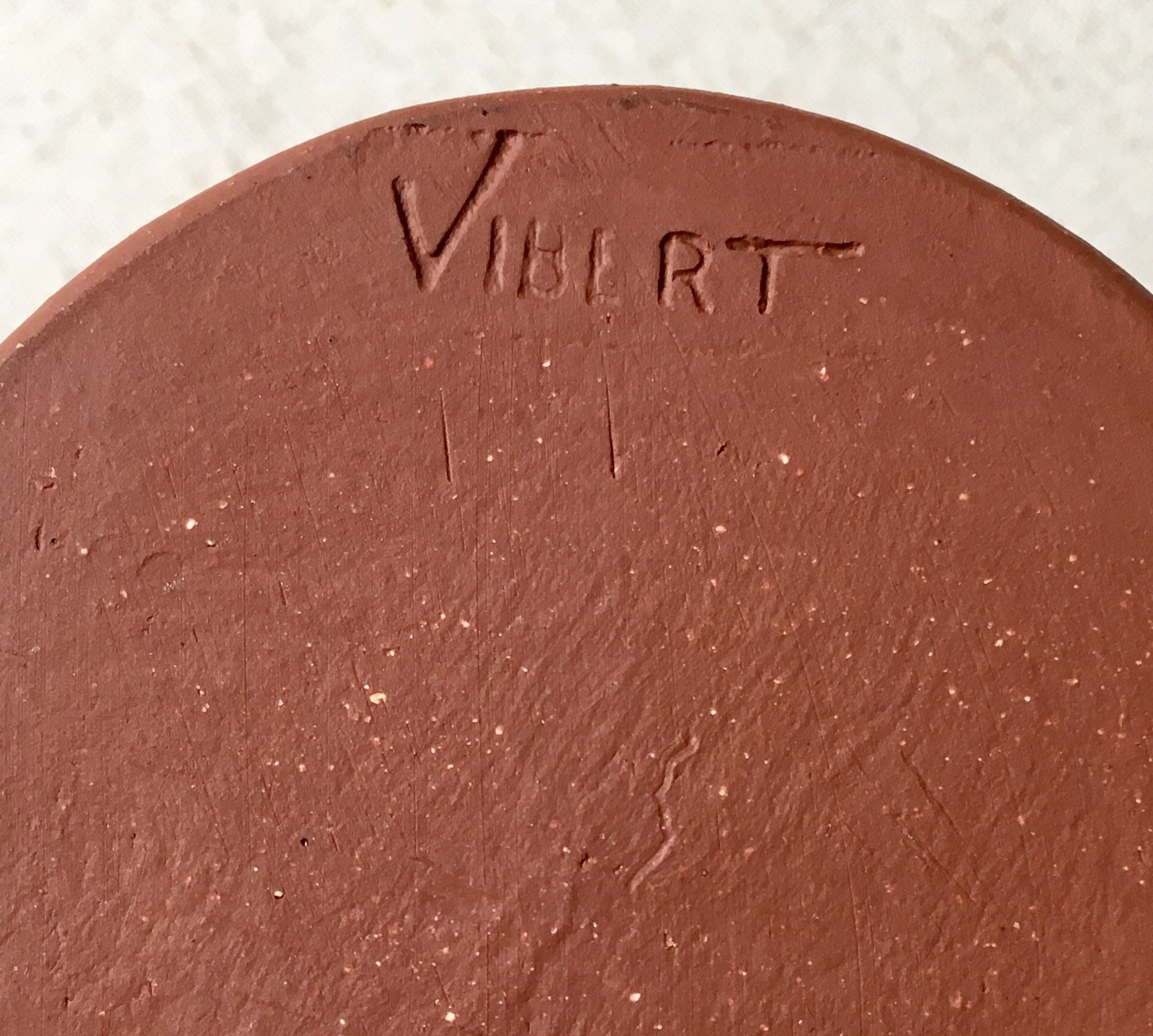 Vibert Pottery Pitcher Vase Creamer Collectible Vintage 70s Terra Cotta ...