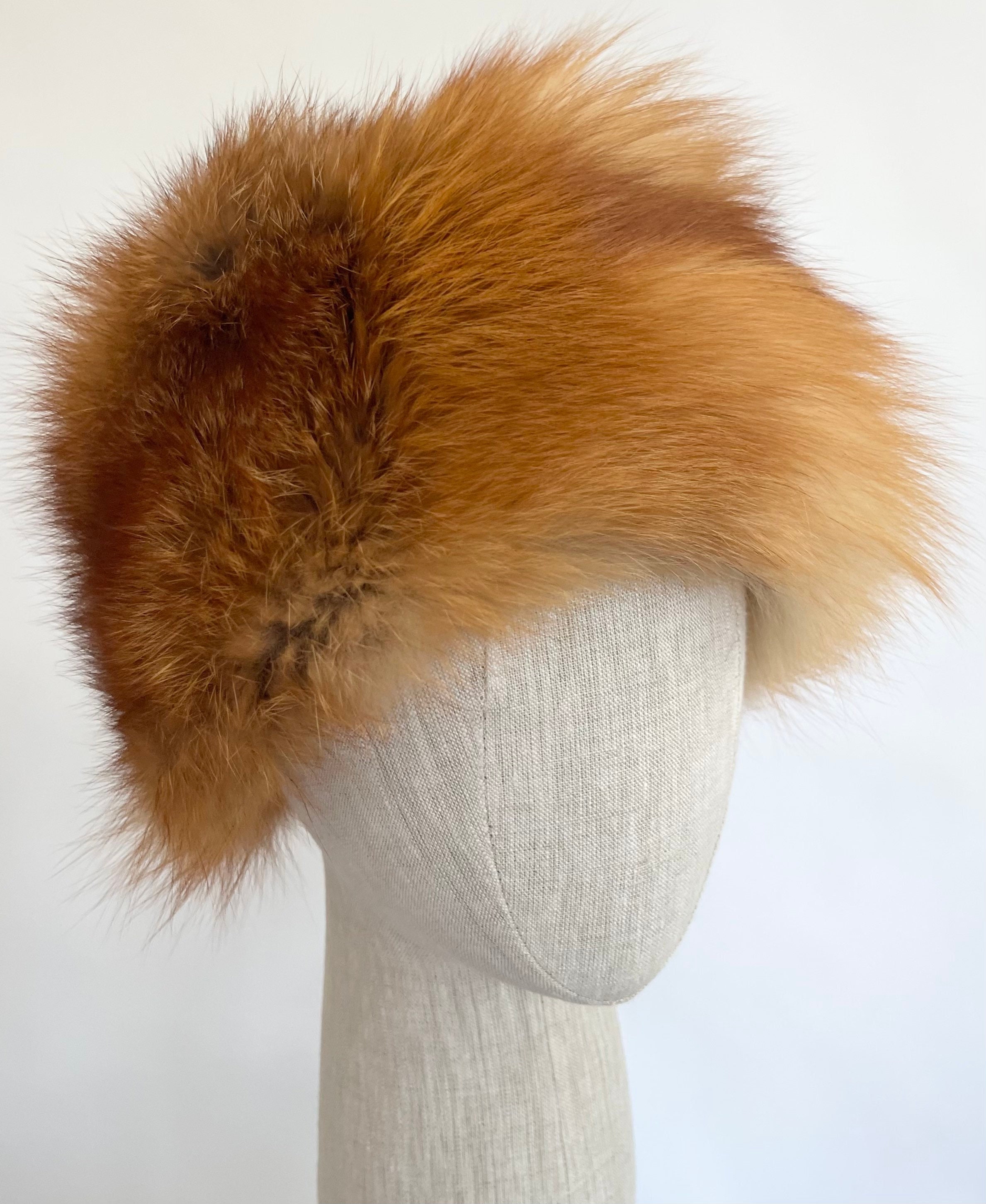 RESERVED For L Red Fox Fur Hat Cossack Glamorous Genuine Fur Winter Hat ...