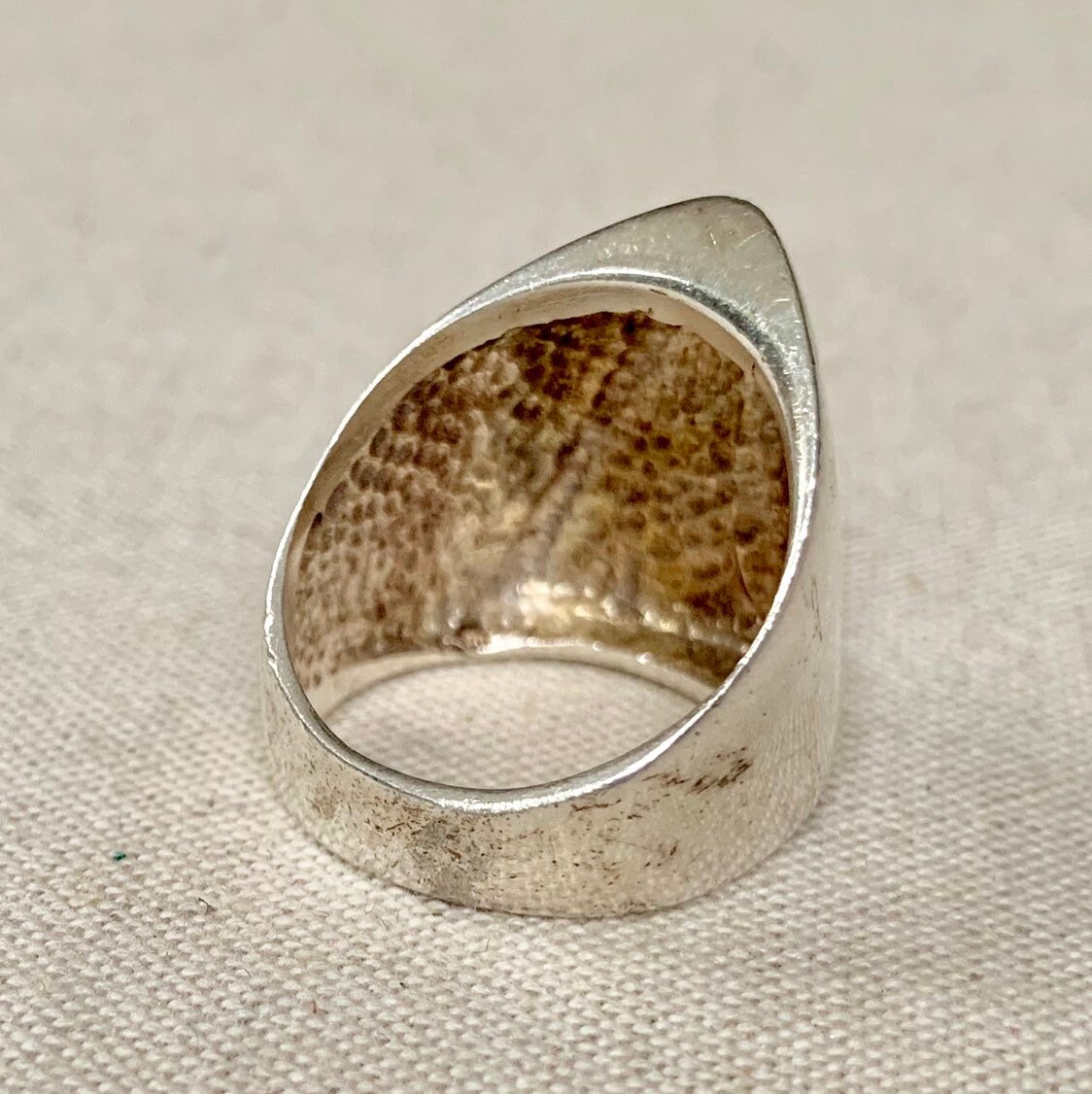 Italian Sterling Silver Ring Vintage Sculptural Modernist Minimal ...