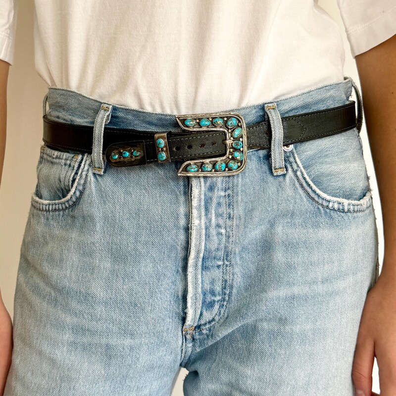 Turquoise Belts - Etsy