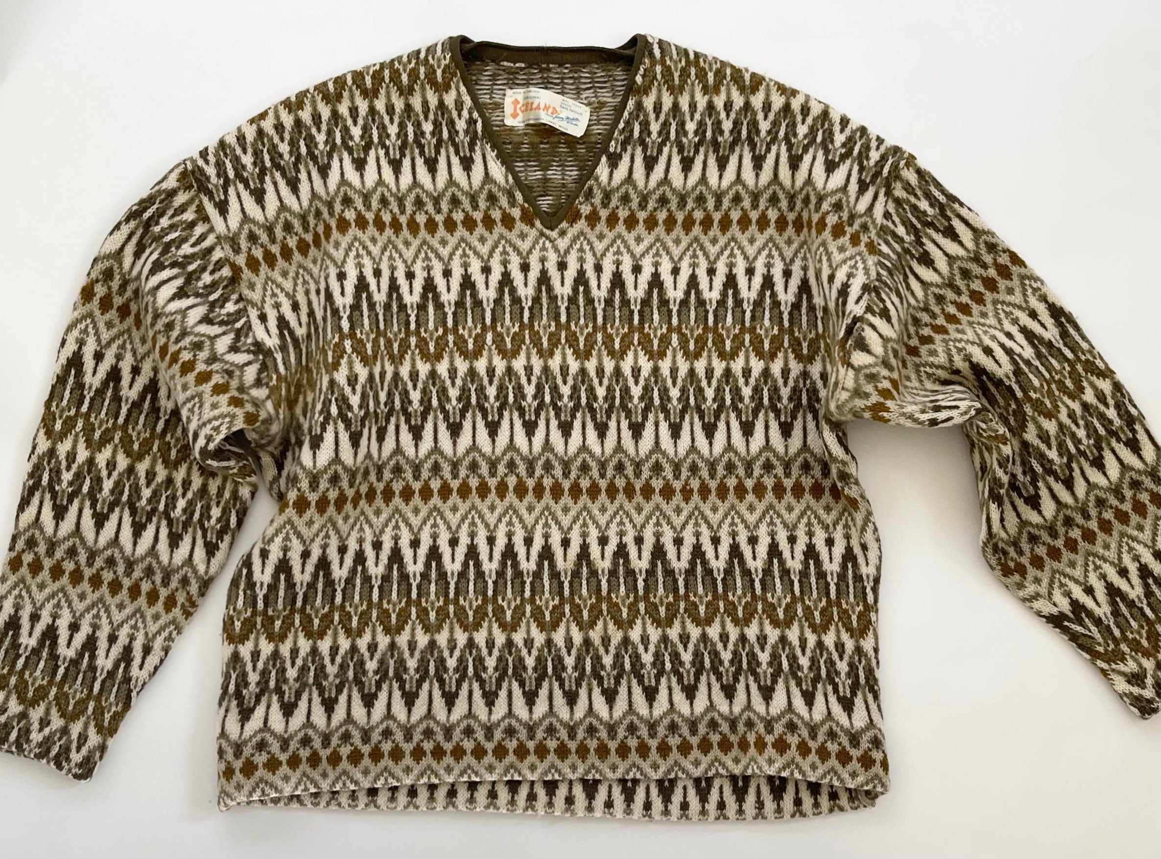 Swedish Lambswool Ski Sweater Nordic Scandinavian Made in Sweden ...