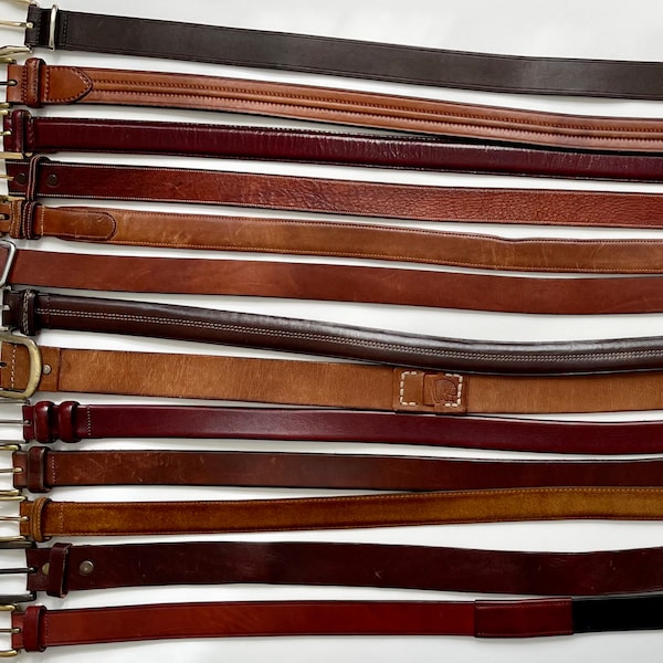 Brown Leather Belt - Etsy