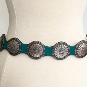 Sterling Silver Concho Belt Michael Tahe Native American Navajo Vintage ...