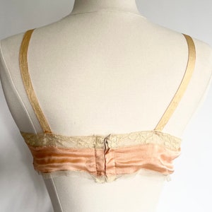 Edwardian Silk Brassiere Bra Top Handmade Antique Victorian Lingerie ...
