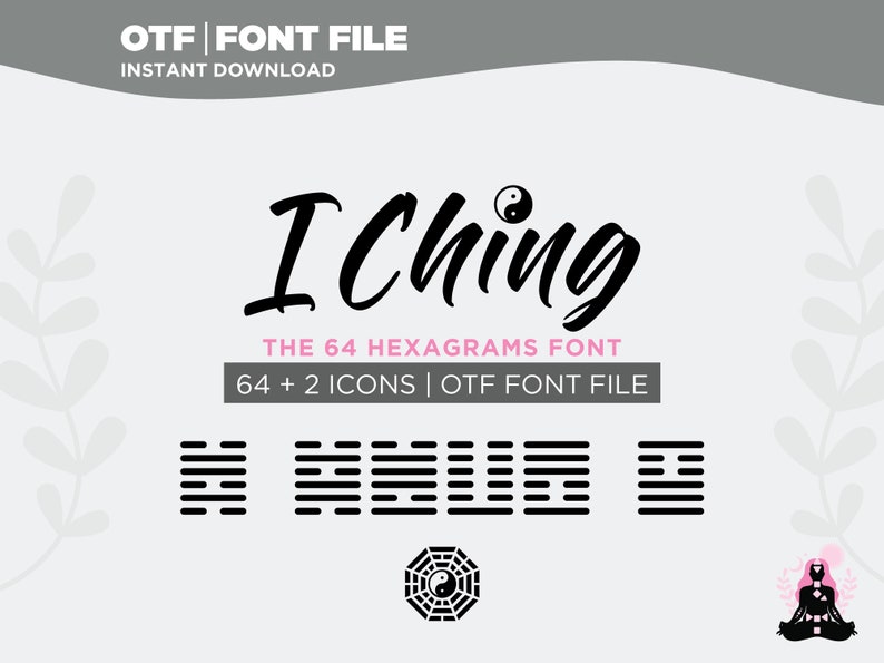 Gene Keys and Human Design I Ching Font, the 64 Rave I-ching Hexagrams ...