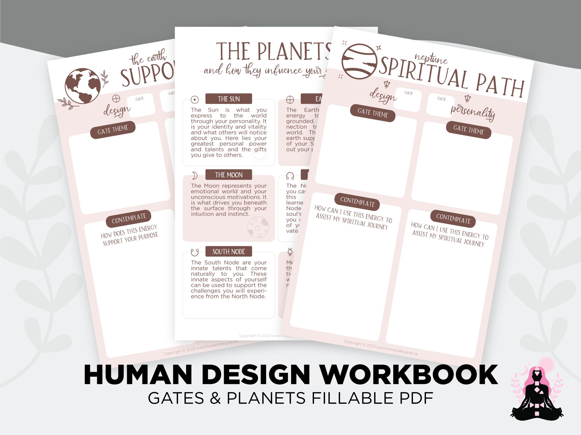 Human Design Workbook, Human Design Gates and Planets Self-discovery ...