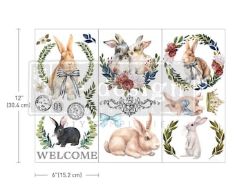 Rub on Transfers COTTONTAIL Redesign With Prima Furniture - Etsy