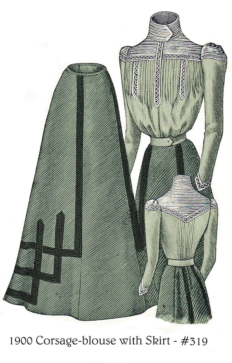 Edwardian Sewing Patterns- Dresses, Skirts, Blouses, Costumes