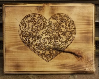 Pyrography Landscape - Etsy