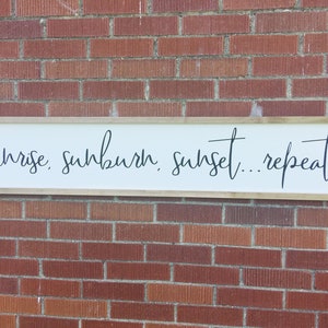 Large Beach Sign Farmhouse Beach Above the Bed Sign - Etsy