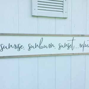 Large Beach Sign Farmhouse Beach Above the Bed Sign - Etsy