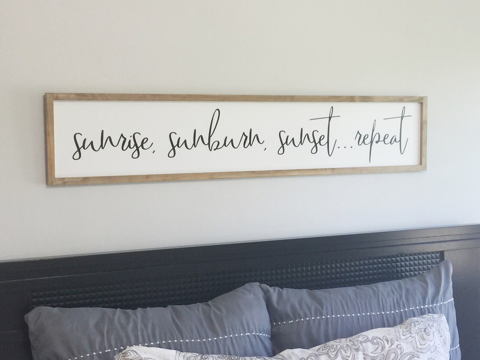 Large Beach Sign Farmhouse Beach Above the Bed Sign - Etsy