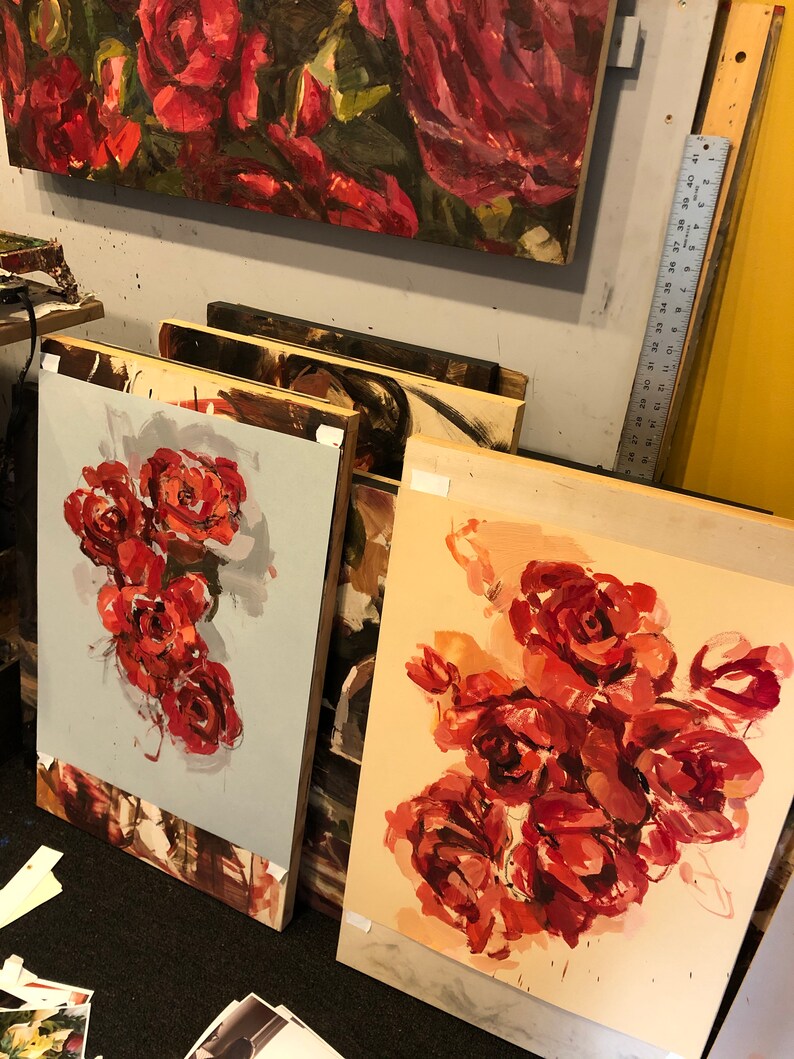 Satisfy, Rose Art, Original Fine Art - Etsy