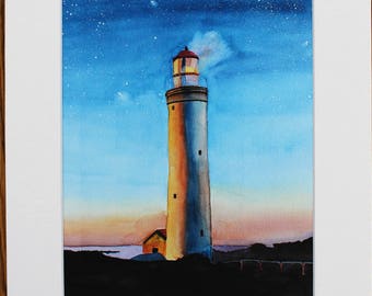 Lighthouse art | Etsy