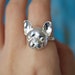 Cute French Bulldog Ring in Sterling Silver. Aninal Ring Signet Ring ...
