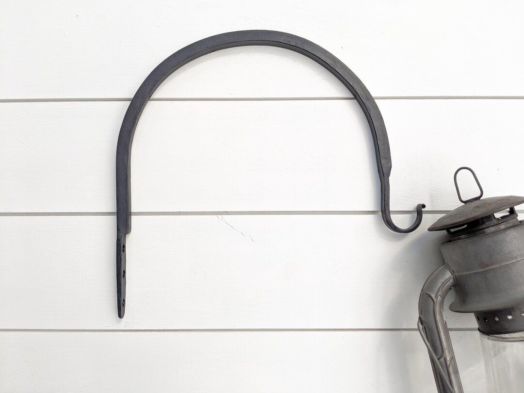 Large 1/2 Dinner Bell Lantern Hook by the Red Oak Forge - Etsy