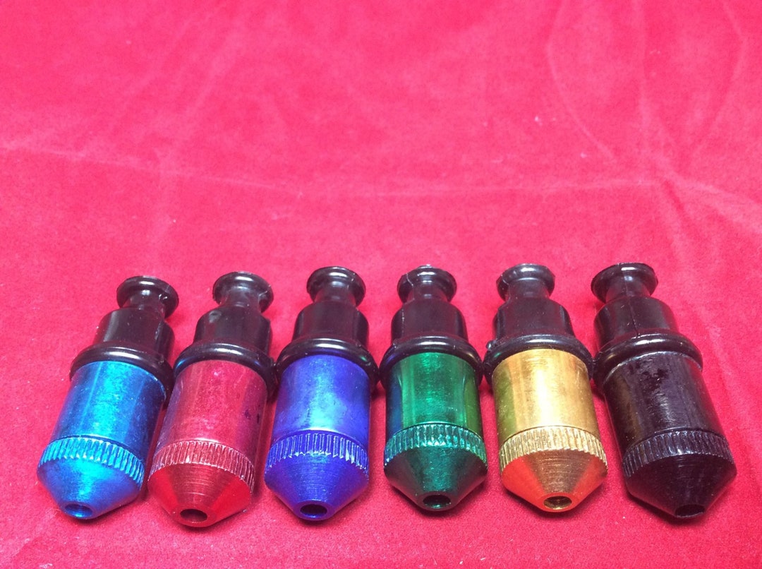 Sneak A Toke Smokeless Tobacco Pipe Aluminum Bullet One Hitter W/ 5 ...