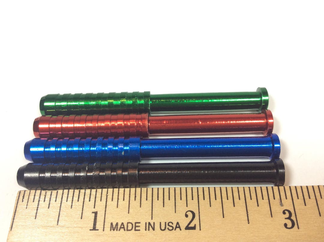 3" Long One Hitter Metal Digger Bat Pipe (cigarette Size) 4 Colors to ...