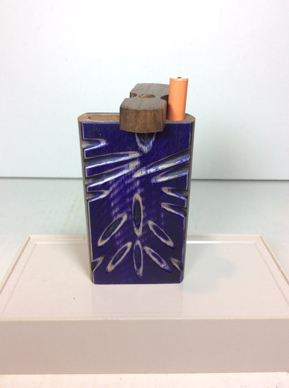 One Hitter Dugout 2 SIDED PURPLE Slash Carved Wood Spring | Etsy