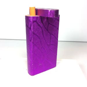 One Hitter Dugout Shiny PURPLE Foil Metallic Pattern Glossy Material ...