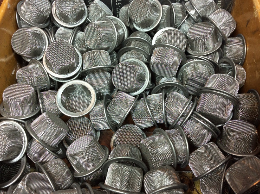 Stainless Steel Pipe Screens Glass Male Slide Cup Elbow Tube Dome Rim ...