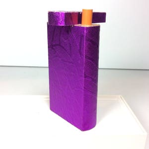 One Hitter Dugout Shiny PURPLE Foil Metallic Pattern Glossy Material ...