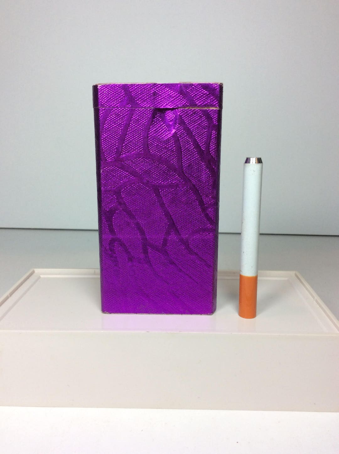 One Hitter Dugout Shiny PURPLE Foil Metallic Pattern Glossy Material ...