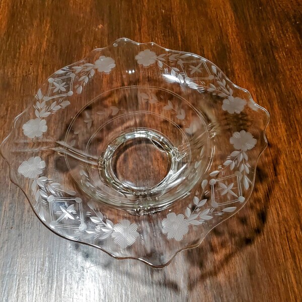 Vintage Etched Glass - Etsy