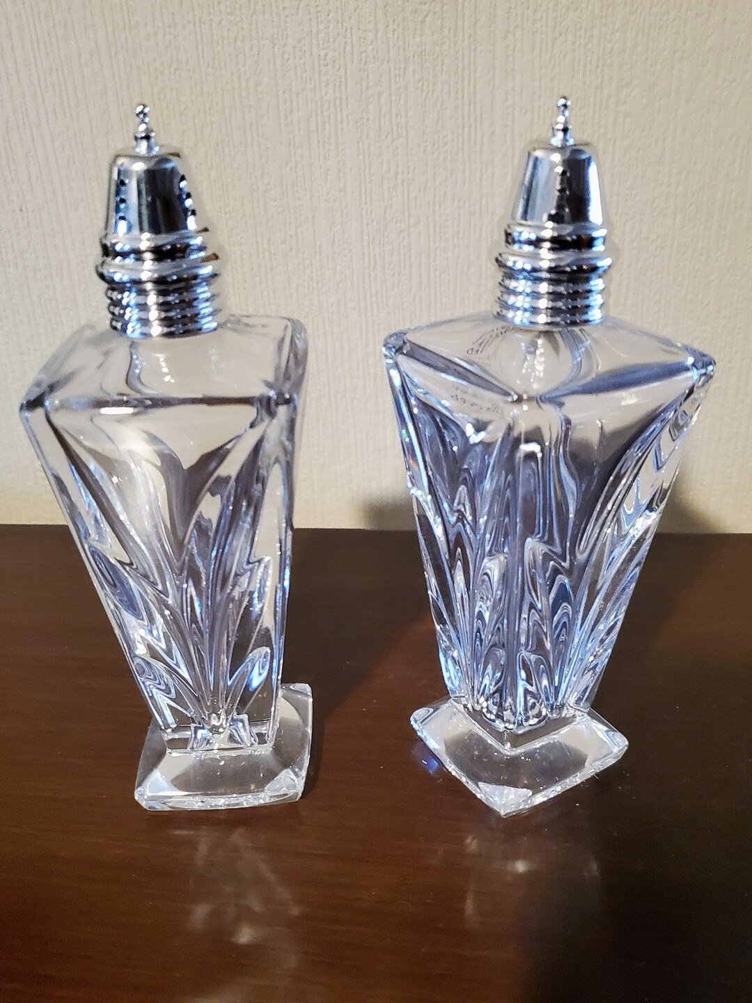 Royal Limited Crystal Salt & Pepper Shakers - Large - Etsy