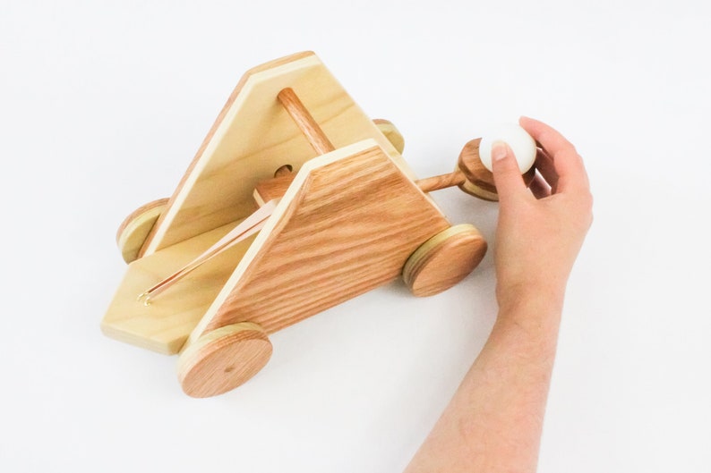 Wooden Toy Catapult Handmade Child's Toy with an All | Etsy