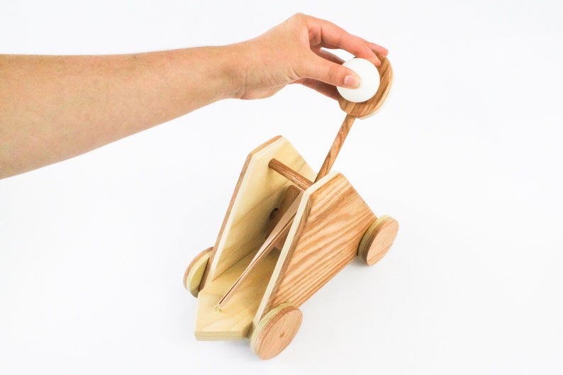 Wooden Toy Catapult Handmade Child's Toy with an All | Etsy