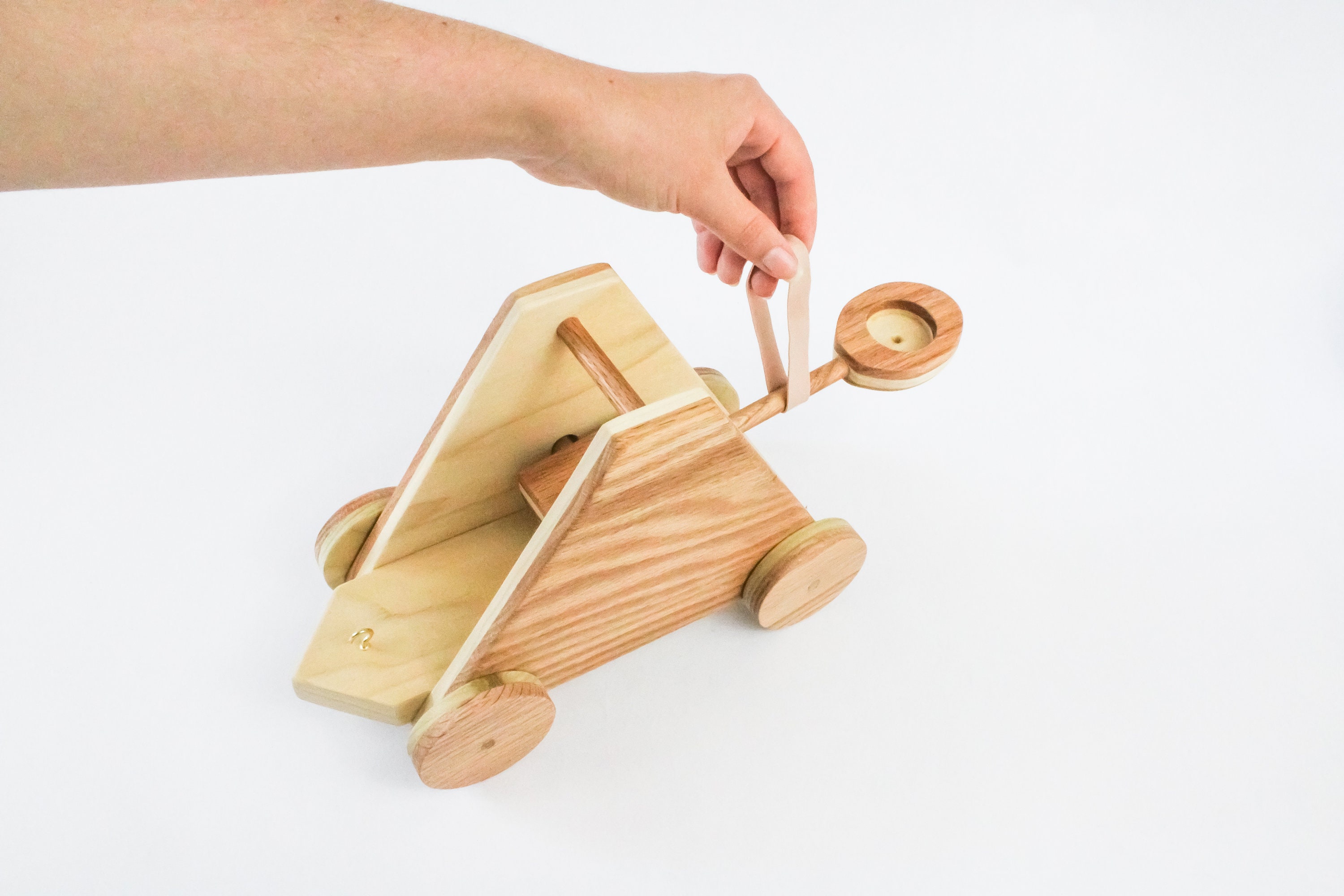 Wooden Toy Catapult Handmade Child's Toy with an All | Etsy
