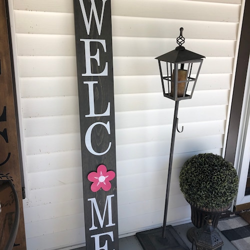 Welcome Sign With Interchangeable Designs | Etsy