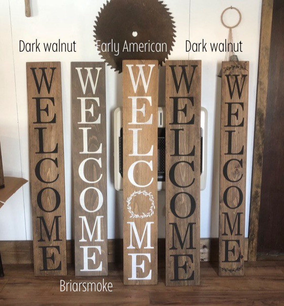 Welcome Porch Sign Tall Welcome Sign - Etsy