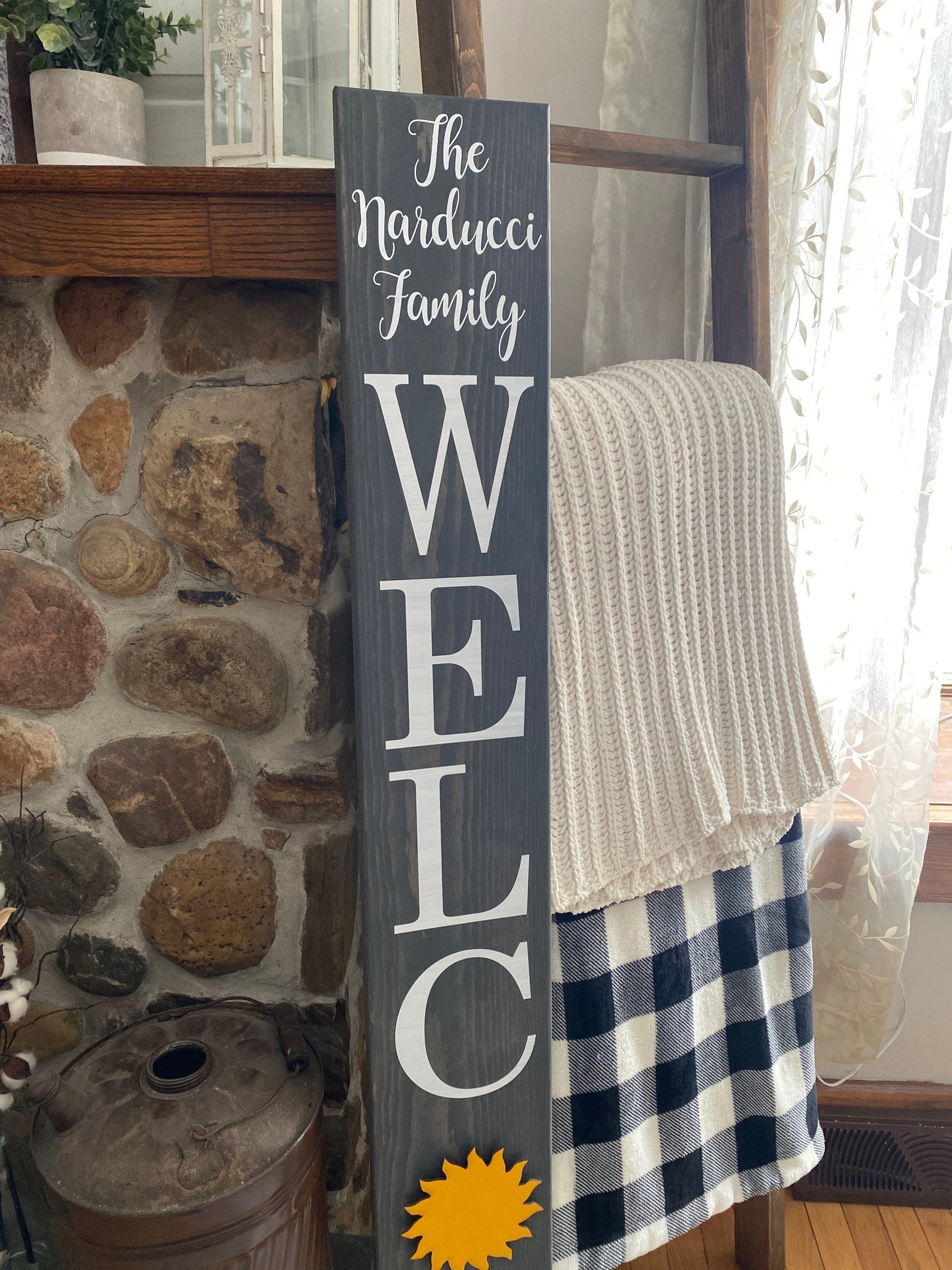 Welcome Sign With Interchangeable Designs - Etsy