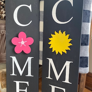 Welcome Sign With Interchangeable Designs - Etsy