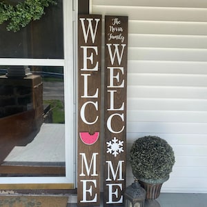 WELCOME Sign With Interchangeable Designs / Personalized WELCOME Sign ...