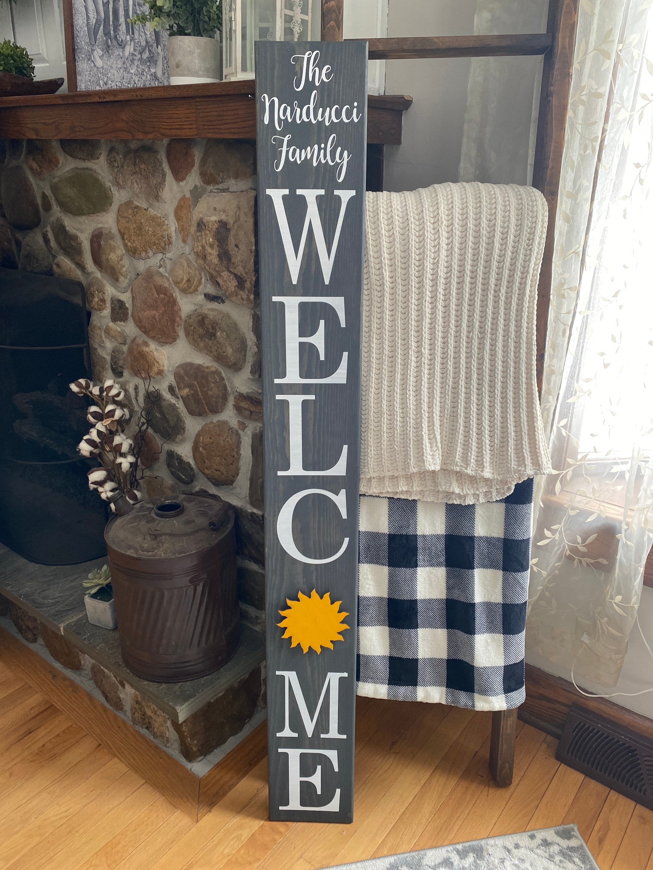 Welcome Sign With Interchangeable Designs | Etsy