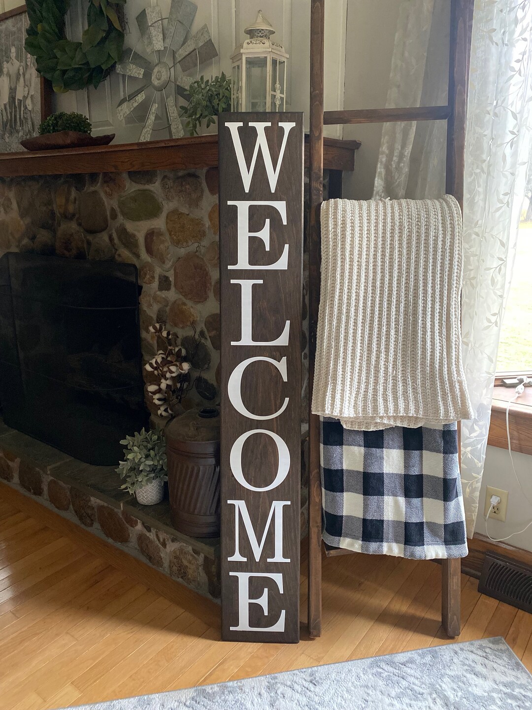 Welcome Porch Sign, Tall Welcome Sign - Etsy