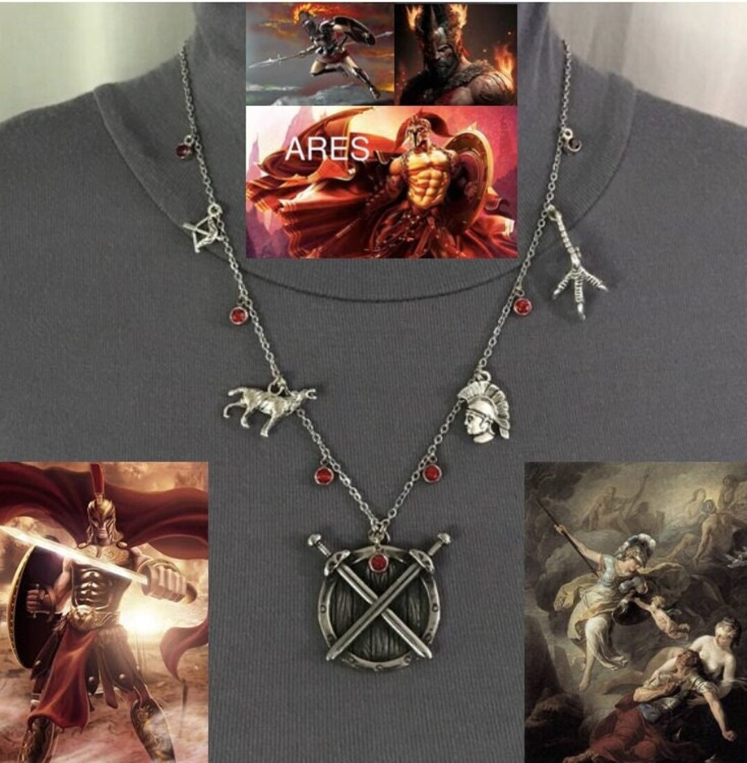 Ares God of War Mars Greek Roman Mythology Handmade Warrior Necklace ...