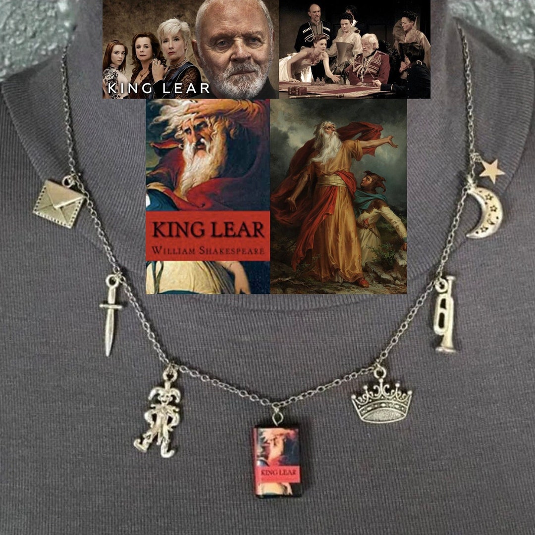 King Lear by William Shakespeare Handmade Literature Necklace, Book ...