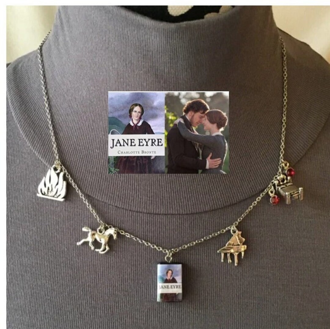 Jane Eyre by Charlotte Brontë Handmade Gothic Novel Literature Necklace ...