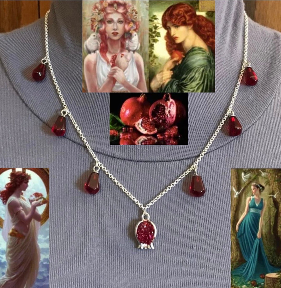 Persephone Greek Roman Goddess Proserpine Mythology Pomegranate and ...