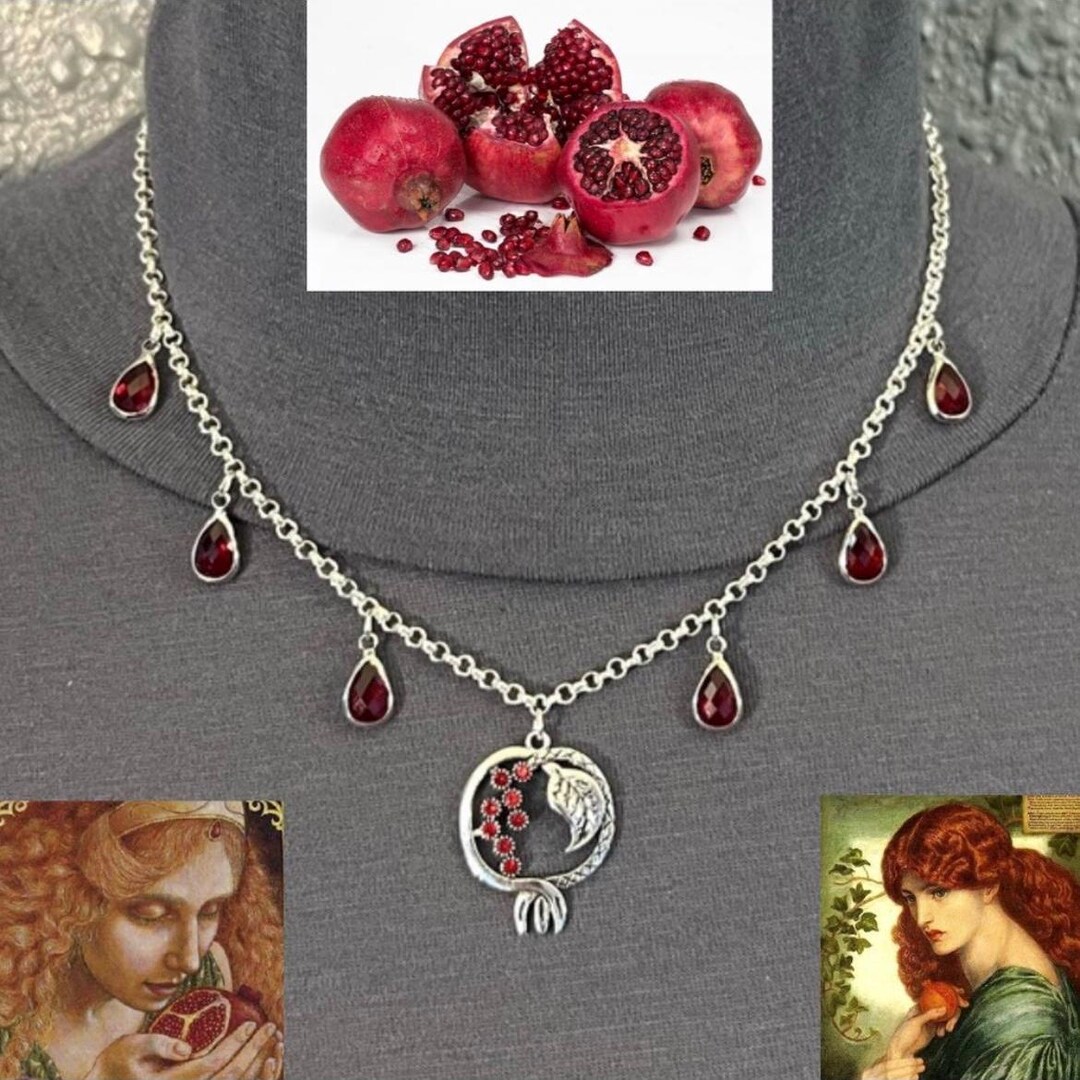 Persephone Greek Roman Proserpine Goddess Mythology Pomegranate and ...