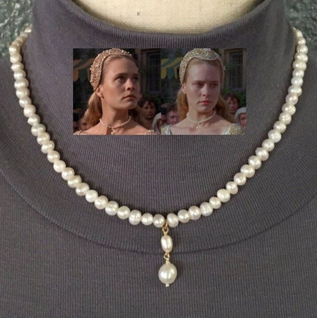 The Princess Bride Buttercup's Real Natural Pearls Pearl Drop Necklace ...