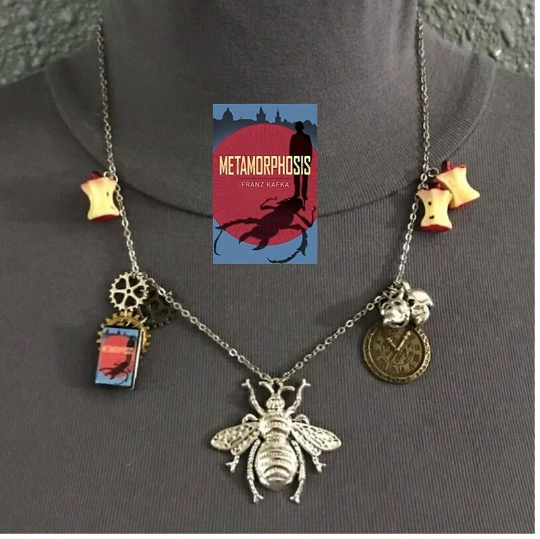 Franz Kafka the Metamorphosis Handmade Literature Necklace, Book Cover ...