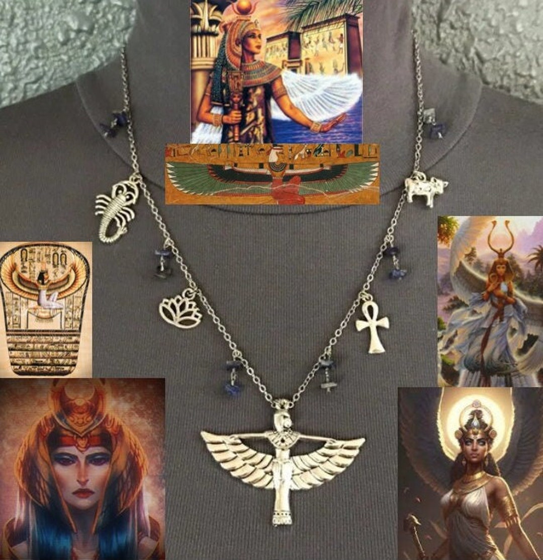 Isis: the Great Mother Goddess Egyptian Mythology Handmade Necklace ...