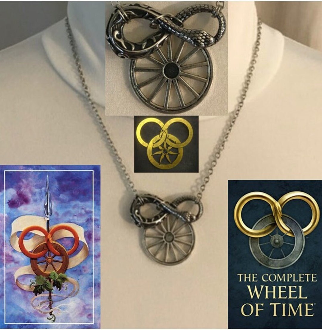 Wheel of Time Fantasy Series by Robert Jordan Serpent & Wheel Symbol ...